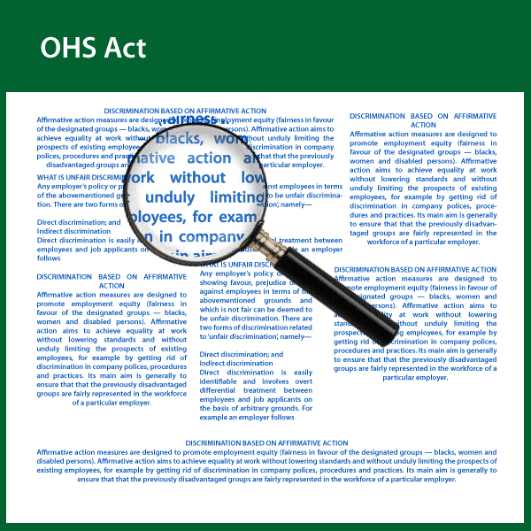 OHS Act - Wallchart - SEIFSA